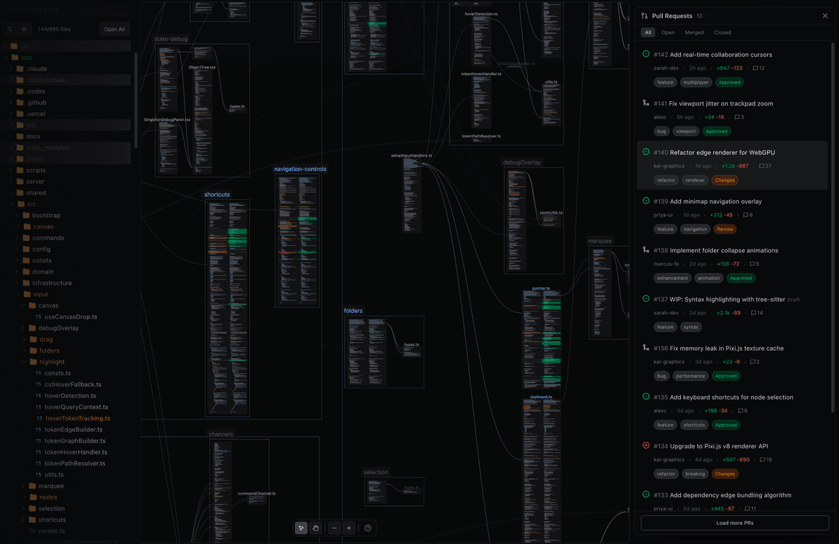 CodeCanvas - See your code on an infinite canvas | CodeCanvas